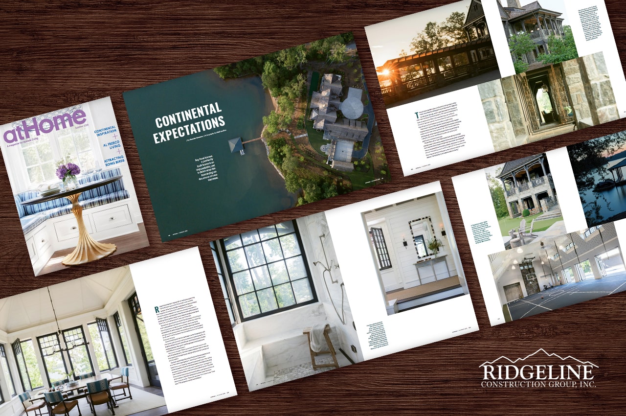 Ridgeline Home Featured in atHome Magazine | Ridgeline Construction